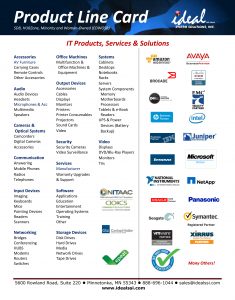 Product Line Card | Ideal System Solutions, Inc.