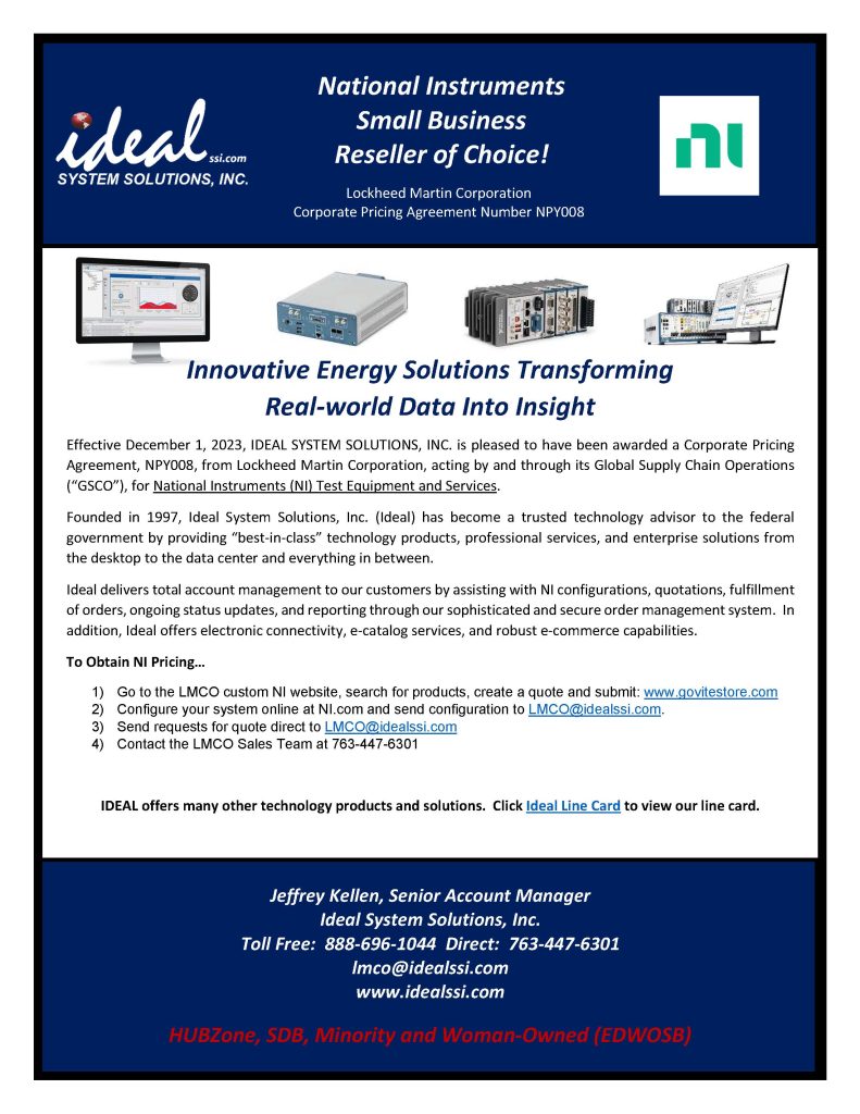 Lockheed Martin Corporation Corporate Pricing Agreement NI Test ...